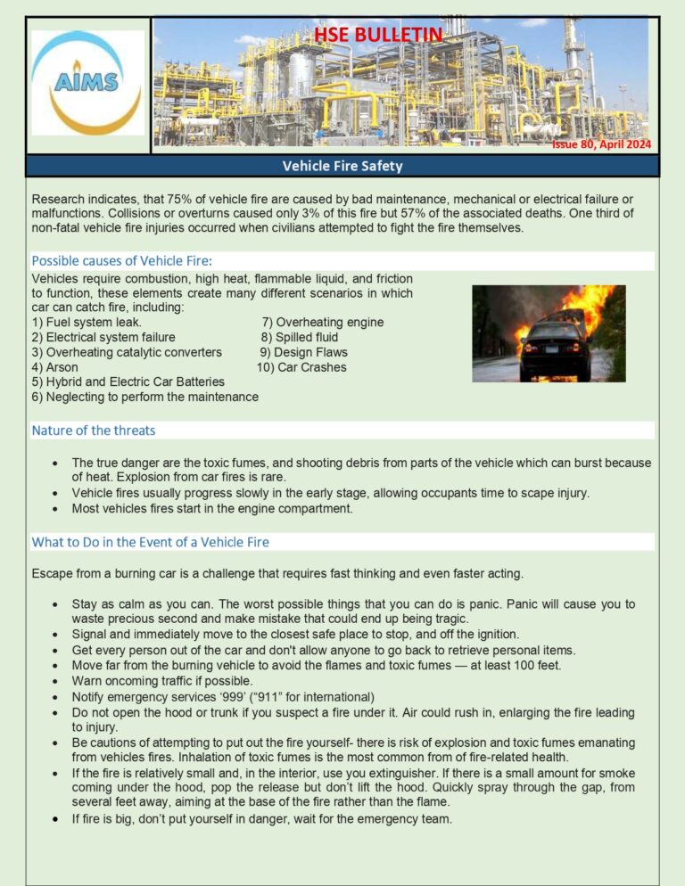 QHSE Bulletins – AIMS